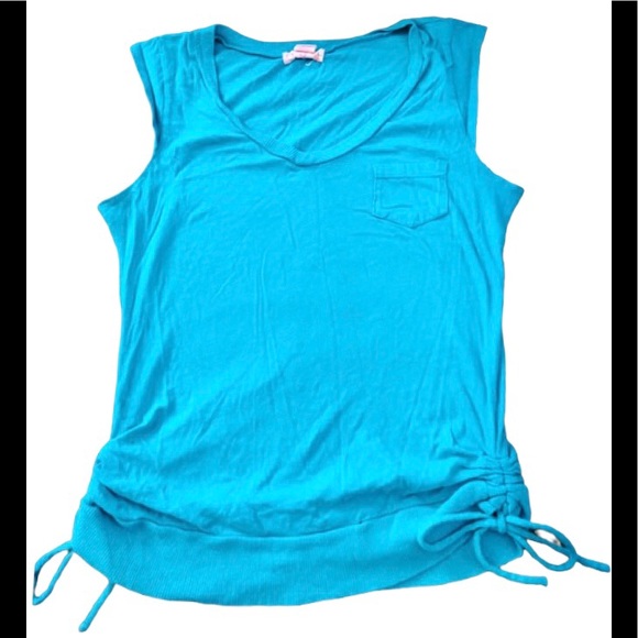 OPI | Tops | Aqua Blue Top Size Largeused | Poshmark